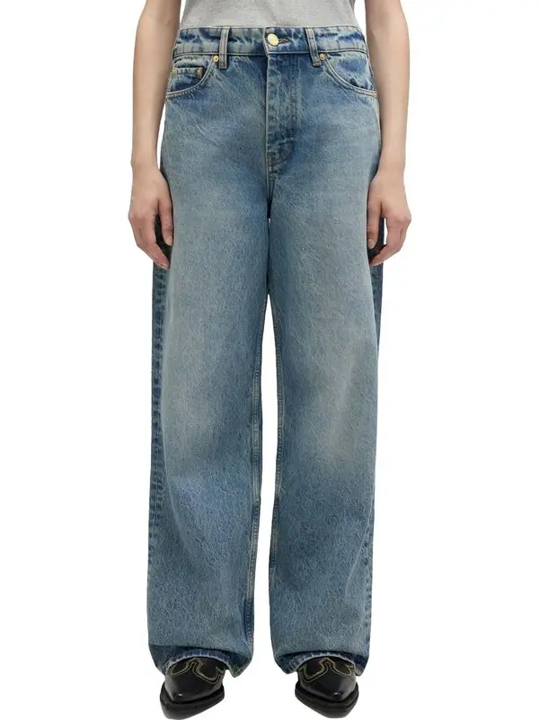 GANNI Straight Leg Jeans - Blue