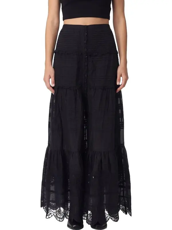 Isabel Marant Étoile Tiered Maxi Skirt - Black