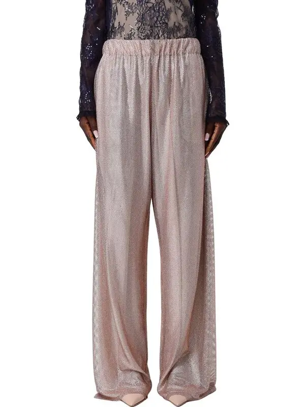 Alberta Ferretti Wide Leg Trousers - Blush Pink