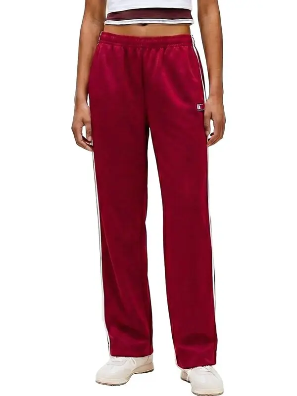 Tommy Hilfiger Straight Leg Pants - Burgundy