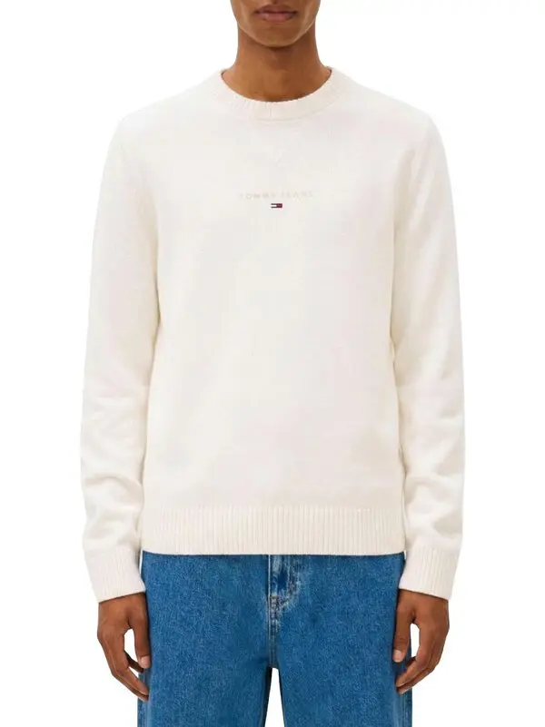 Tommy Hilfiger Crew Neck Sweater - Yellow Cream