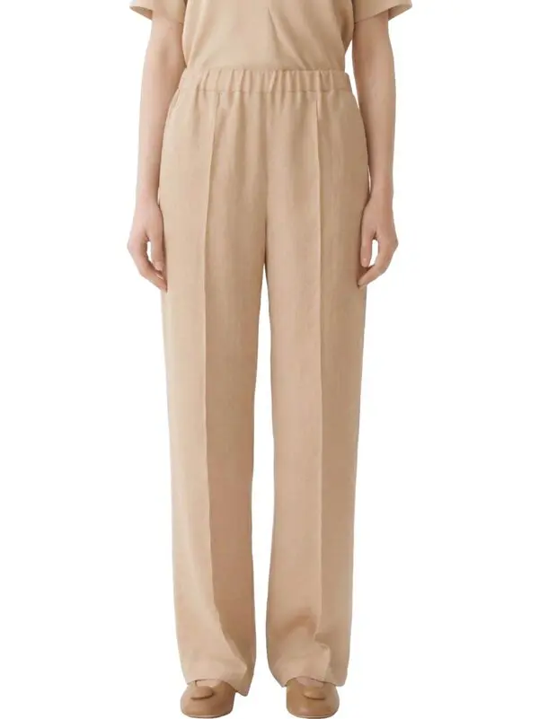 Fabiana Filippi Tailored Wide Leg Trousers - Beige