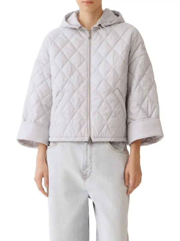 Fabiana Filippi Quilted Jacket - Gnawed Blue