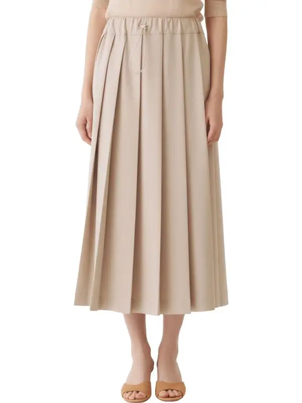 Fabiana Filippi Pleated Skirt - Nude