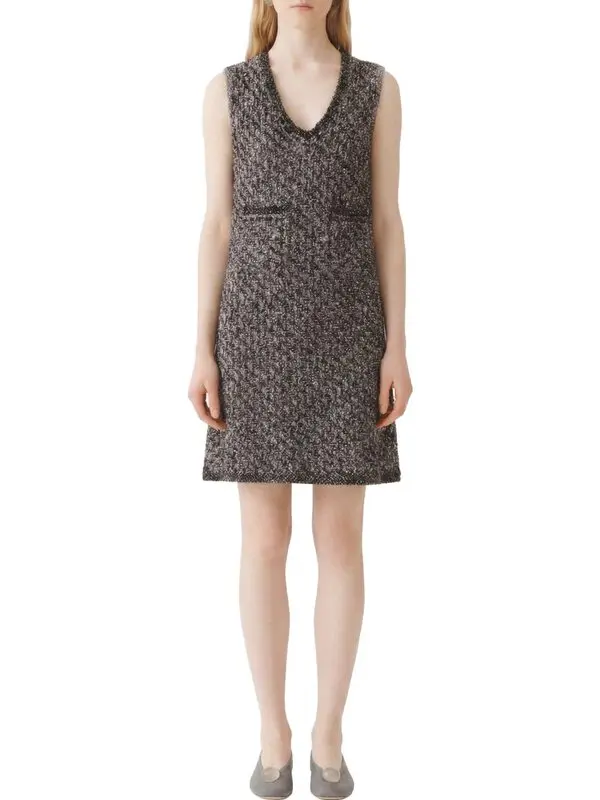 Fabiana Filippi Tweed Cotton Knit Mini Dress - Blue