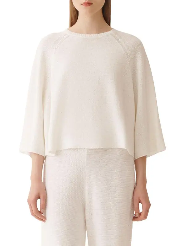 Fabiana Filippi Cropped Pullover - Milk