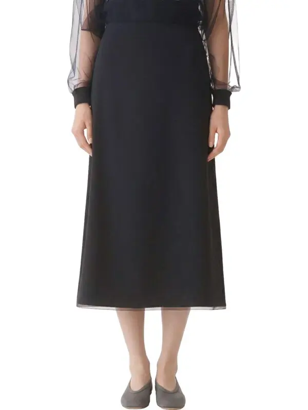 Fabiana Filippi Midi Skirt In Viscose Blend - Blue