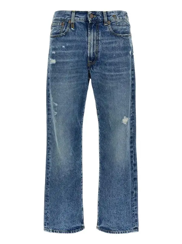 R13 Straight Leg Jeans - Blue