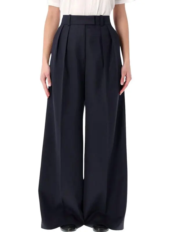 ANINE BING Wide Leg Trousers - Blue