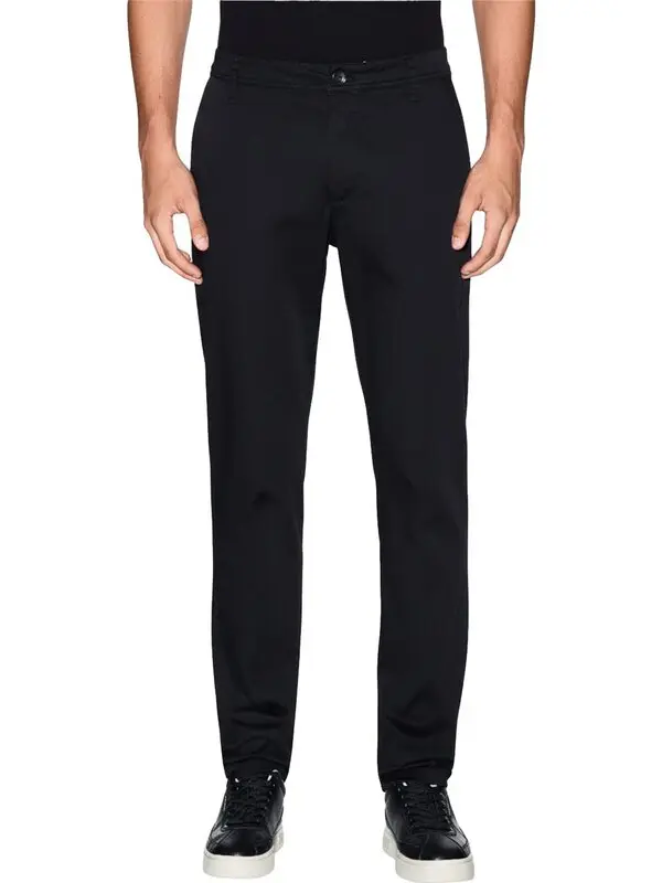 Armani Exchange Straight Trousers - Black
