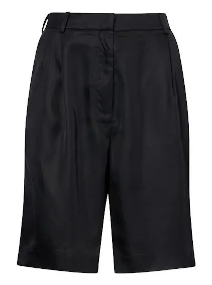 THE FRANKIE SHOP Marfa Straight-leg Bermuda Shorts - Black