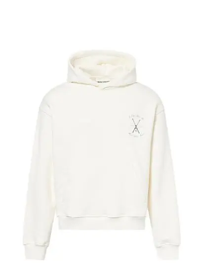 THE COUTURE CLUB Apres Ski Graphic Cotton-jersey Hoodie - Off White