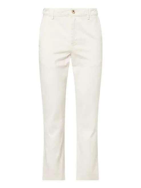 FRAME The Straight Regular-fit Cotton Trousers - Off White