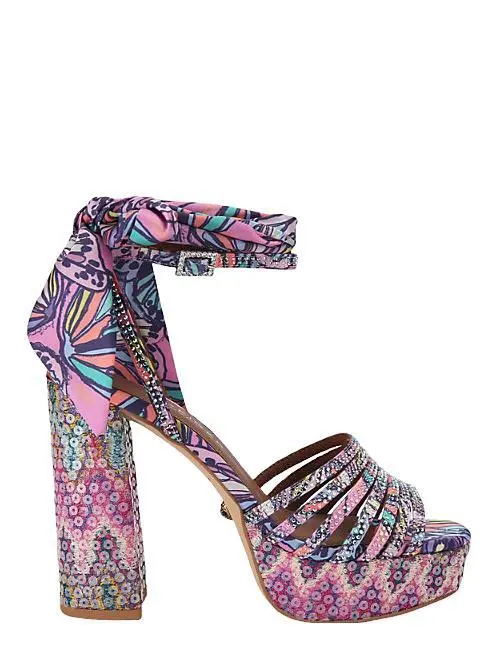 Kurt Geiger Pierra Platform Sandals - Lilac