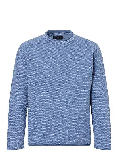 FINISTERRE Wool-blend Crewneck Jumper - Denim
