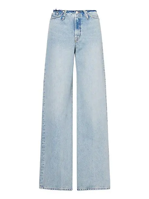 7 For All Mankind Lotta Wide-leg Denim Jeans - Blue Erosion