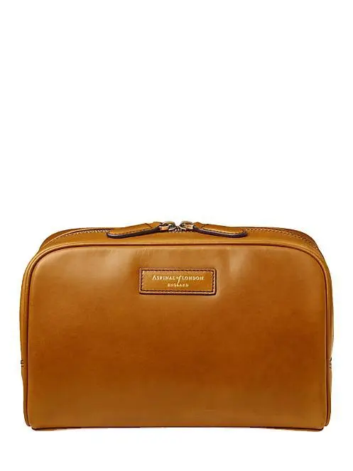 ASPINAL OF LONDON Harrison Leather Toiletry Bag - Chestnut