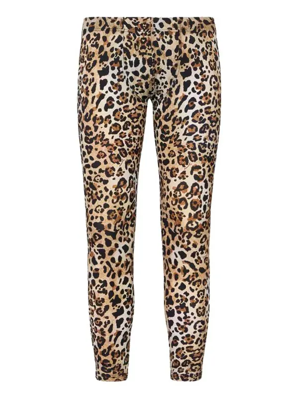 Dsquared2 Animal-print Leggins - Brown