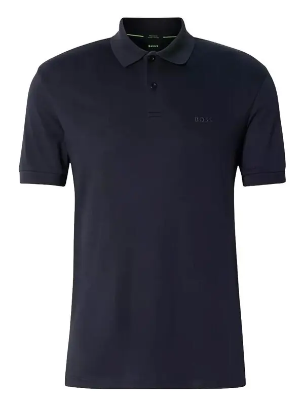 BOSS Logo-detail Polo Shirt - Blue