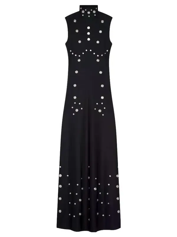 Coperni Snap Embellishment Dress - Black