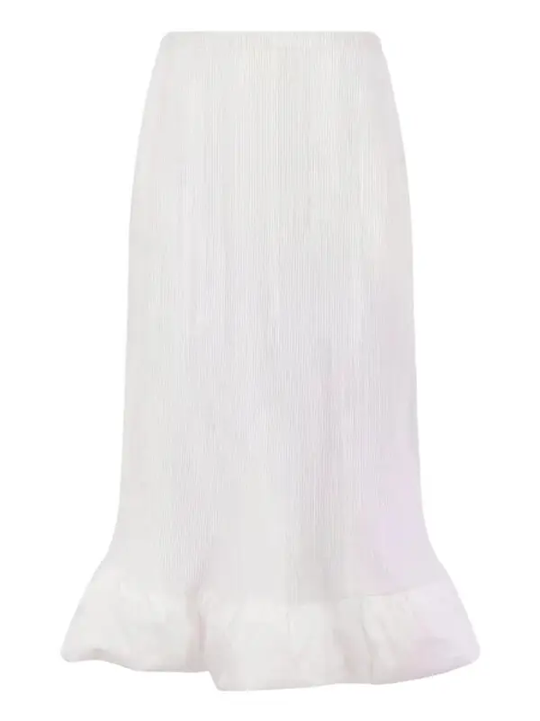 MELITTA BAUMEISTER Pleated Midi Skirt - White