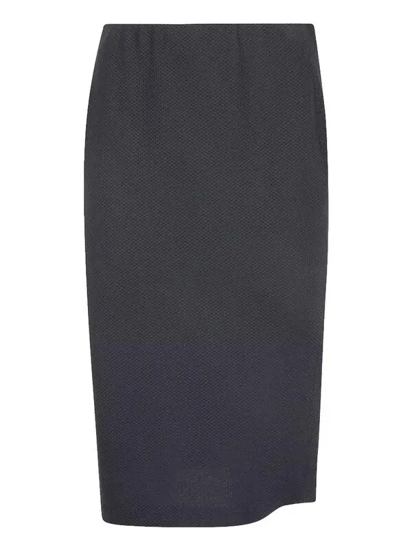 Seventy Textured Midi Skirt - Grey