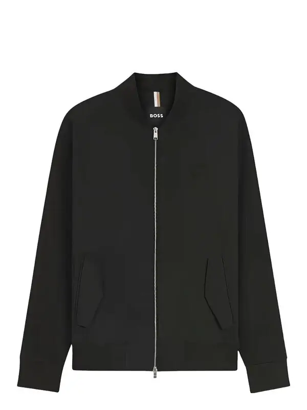BOSS Zip-up Bomber Jacket - Black