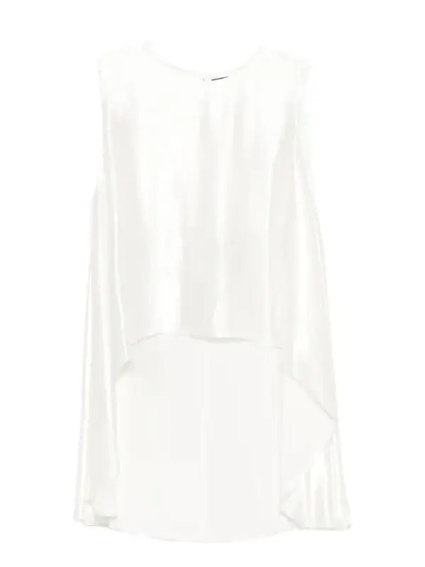 ELEH Asymmetric Sleeveless Top - White