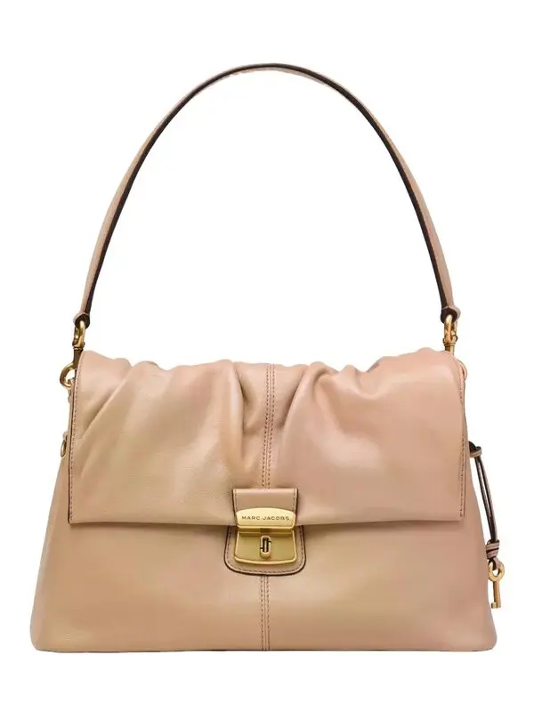 Marc Jacobs Cristina Leather Shoulder Bag - Neutrals