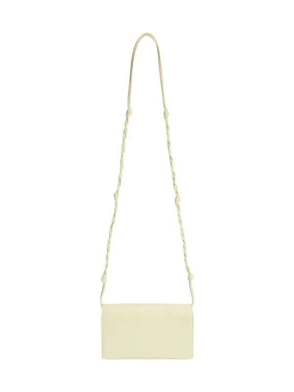 JIL SANDER Tangle Hand-knotted Strap Bag - Neutrals