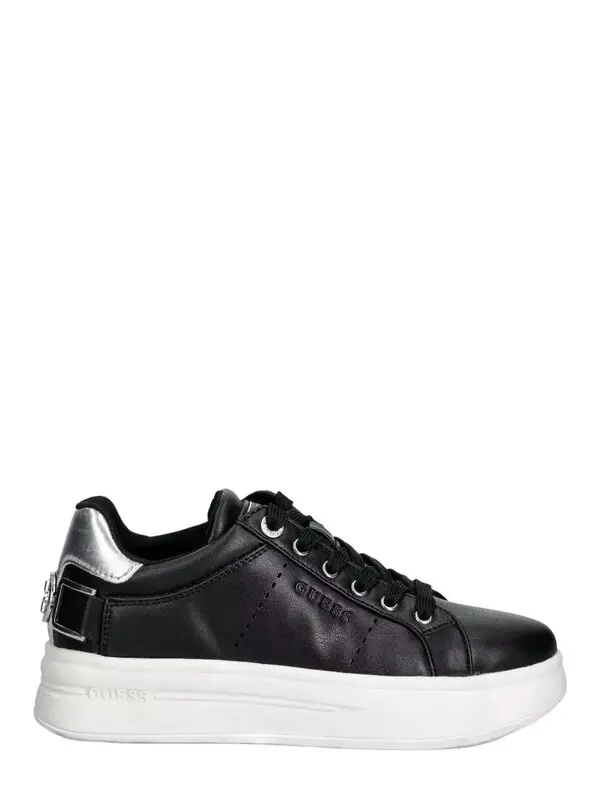 Guess Wesli Logo Detail Sneakers - Black