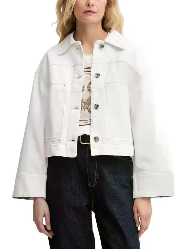 MOS MOSH Button-down Oversized Jacket - White