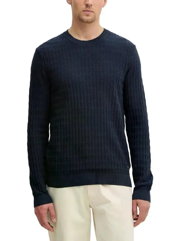 JOOP! Textured Long-sleeve Jumper - Blue