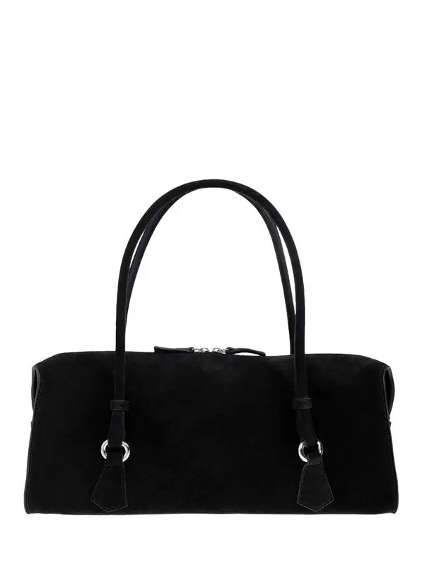 IRO PARIS Leather Zip Tote Bag - Black