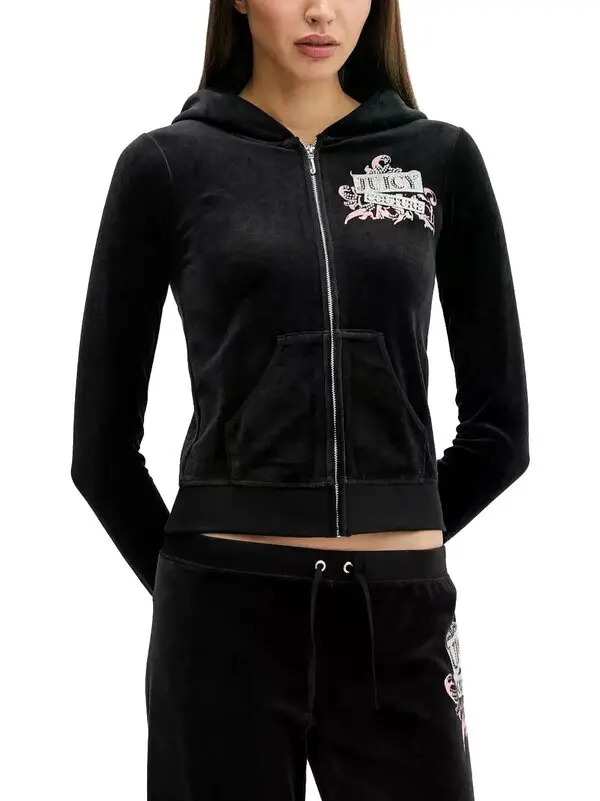 Juicy Couture Zip-up Hoodie - Black