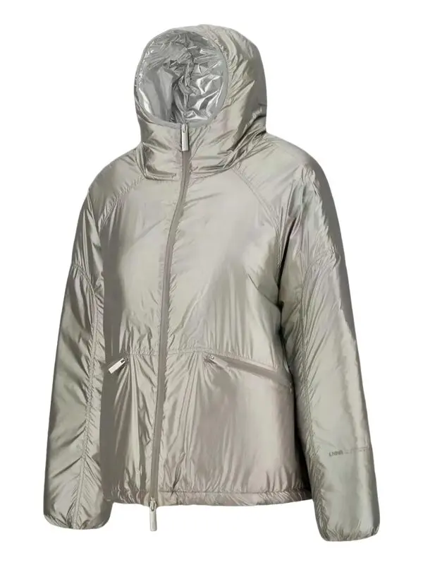 Herno Metallic Hooded Jacket - Silver