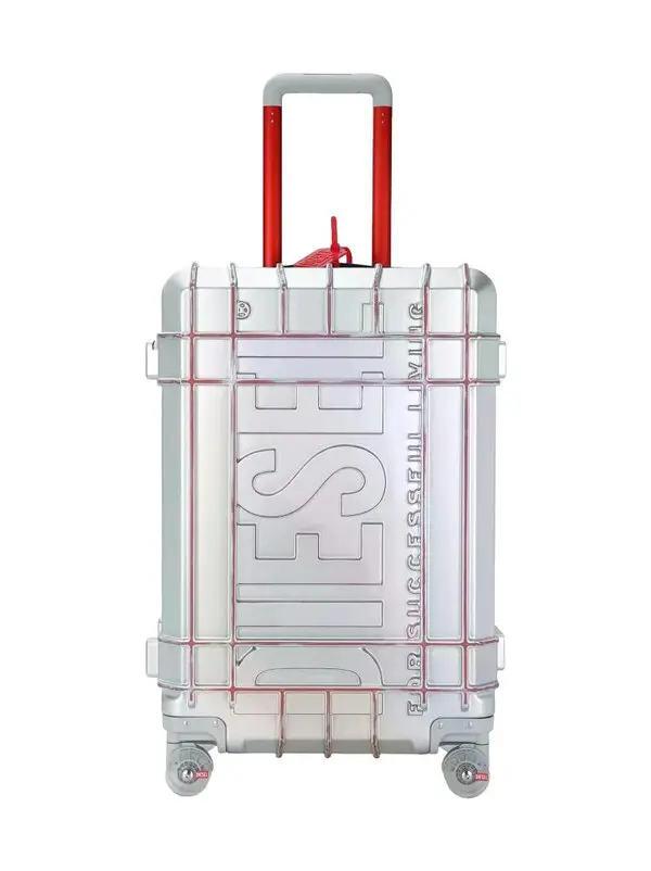 DIESEL® Medium Embossed-logo Trolley - Silver