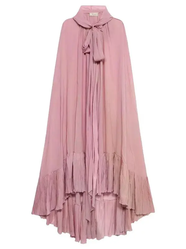 Blumarine Hooded Cape Dress - Pink