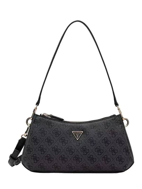 Guess Monogram Shoulder Bag - Grey