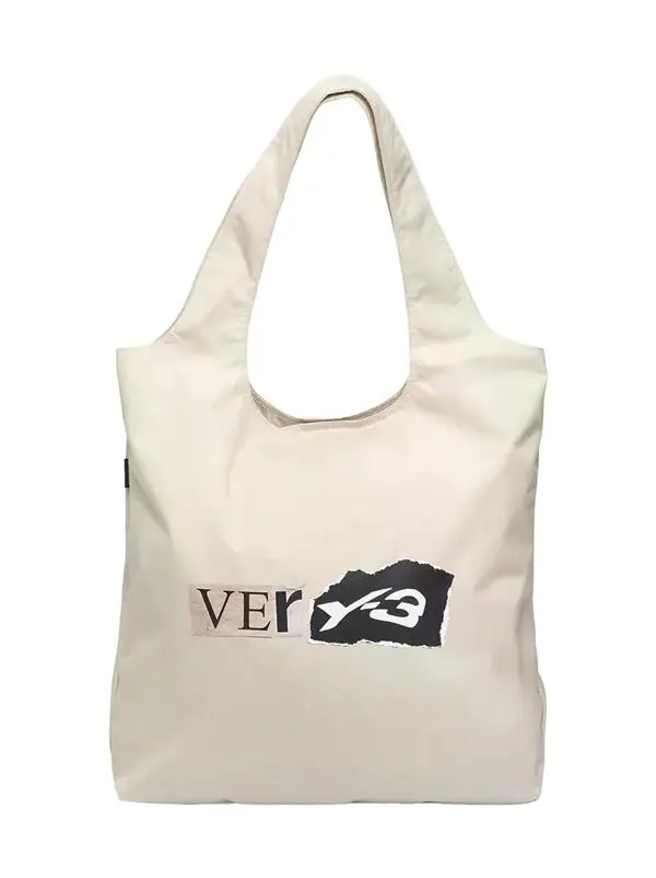 Y3 Graphi-print Shoulder Bag - Neutrals
