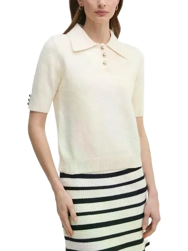 OUI Button Knitwear - White