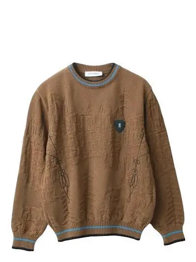 KIKO KOSTADINOV Fitz Sweater - Russet Brown/black/cerulean