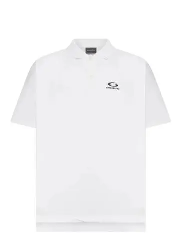 Balenciaga Short Sleeve Regular Polo T-shirt - White