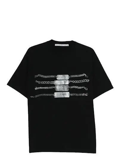 Alexander Wang Chain Graphic T-shirt - Black