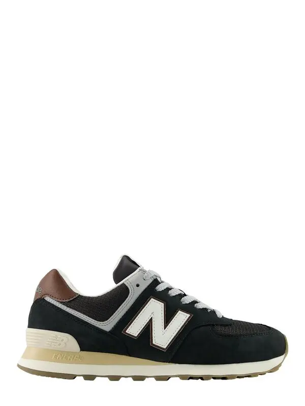 NEW BALANCE 574 Sneakers - Brown/dark Silver Metallic