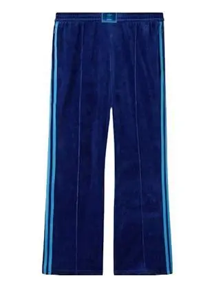 Adidas X Avavav Tp Velvet Stripes Along The Side Pant - Dark Blue
