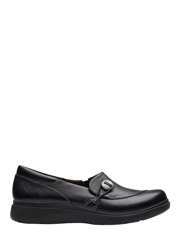 Clarks Leather Casual Shoes - Black Leather