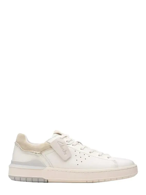 Clarks Courtlite 2 Run Sneakers - White Leather