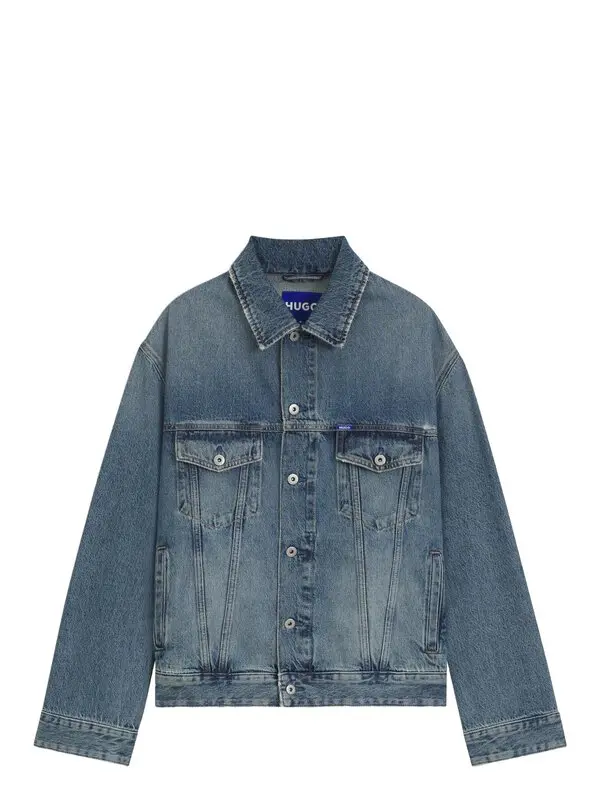 Hugo Loose-fit Denim Jacket - Blue