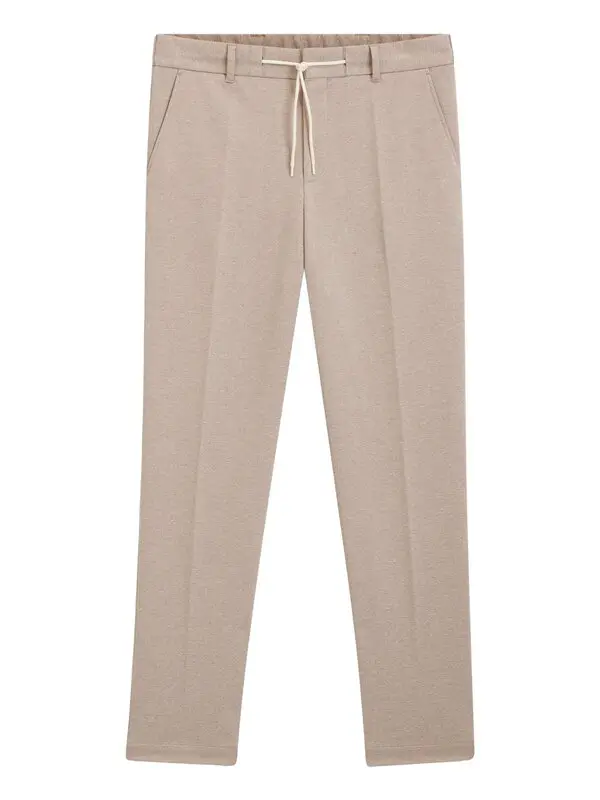 BOSS Tapered-fit Trousers With Drawstring - Khaki